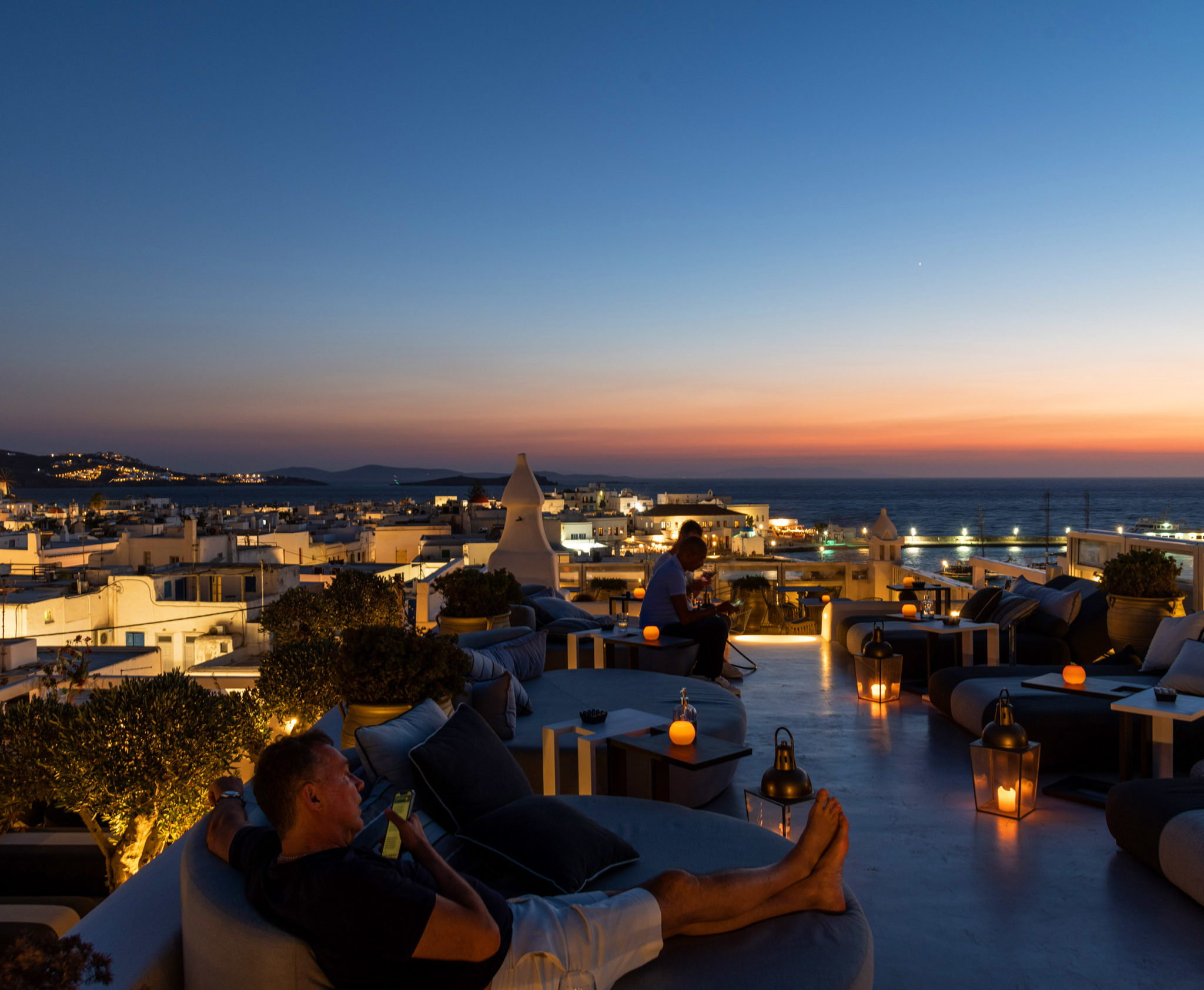 54 Cocktail Bar & Sunset Lounge - The Townhouse Mykonos Hotel